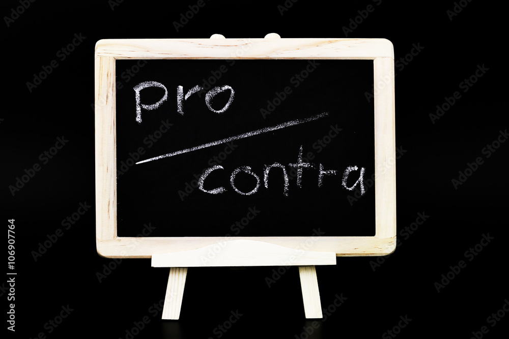 Pro und Contra Stock Photo | Adobe Stock