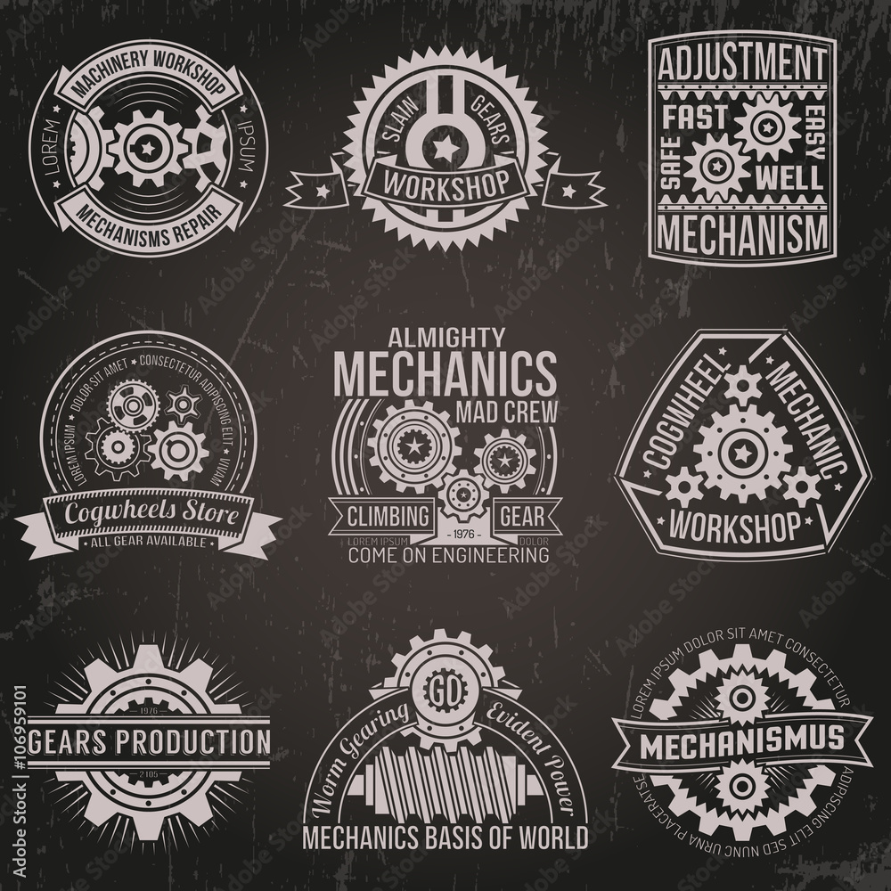 Logo of gear Stock Vector | Adobe Stock