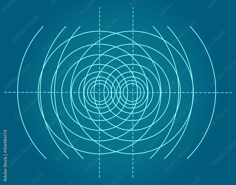 Scheme of physics, chemistry and sacred geometry. The science theme ...
