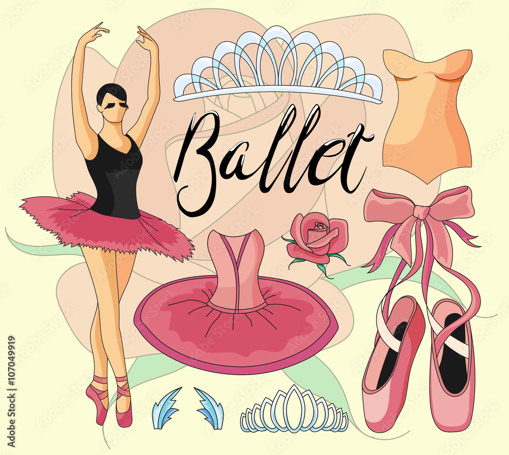 Ballet icon set Stock Vector | Adobe Stock