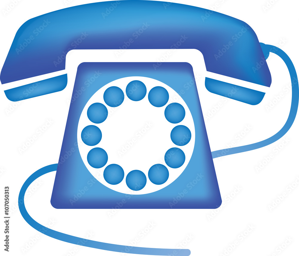 vector of blue phone Stock Vector | Adobe Stock