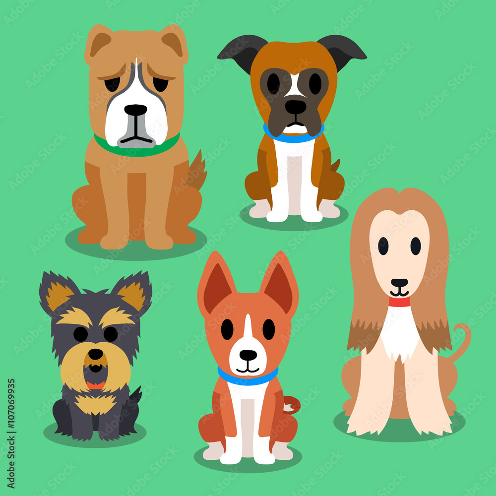 Cartoon dogs Stock Vector | Adobe Stock