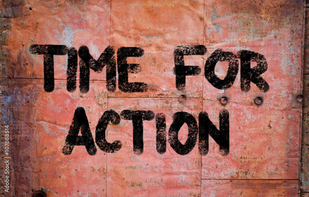 Time For Action Concept Stock Photo | Adobe Stock