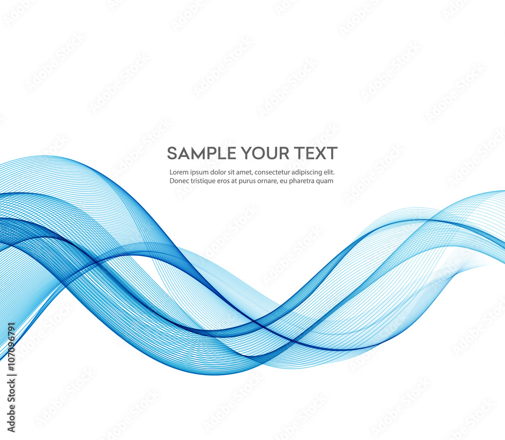 Abstract color wave design element Stock Vector | Adobe Stock