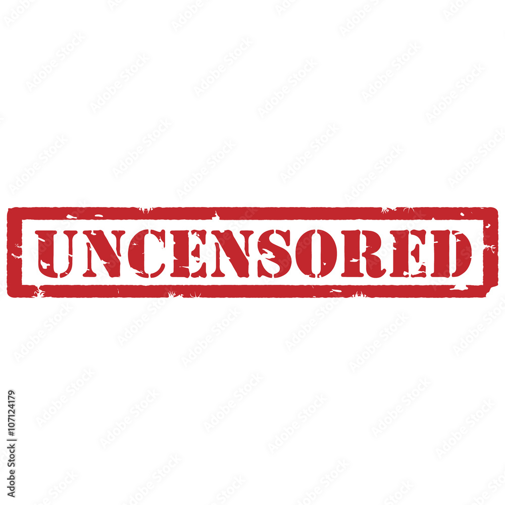 Red stamp uncensored Stock Vector | Adobe Stock