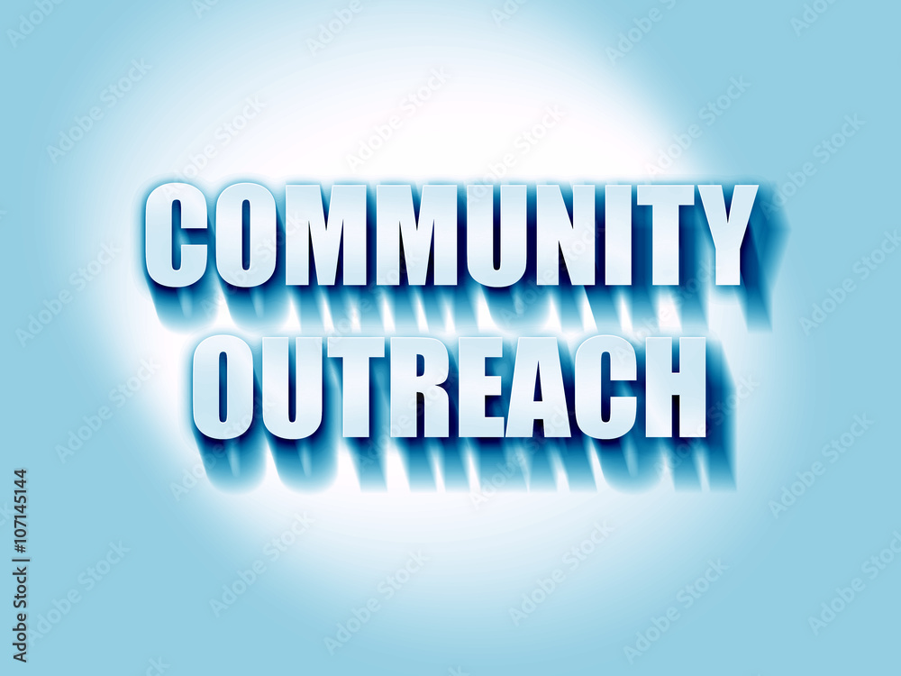 Community outreach sign Stock Illustration | Adobe Stock