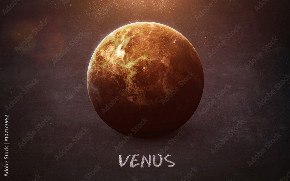 Venus - High resolution images presents planets of the solar system on ...