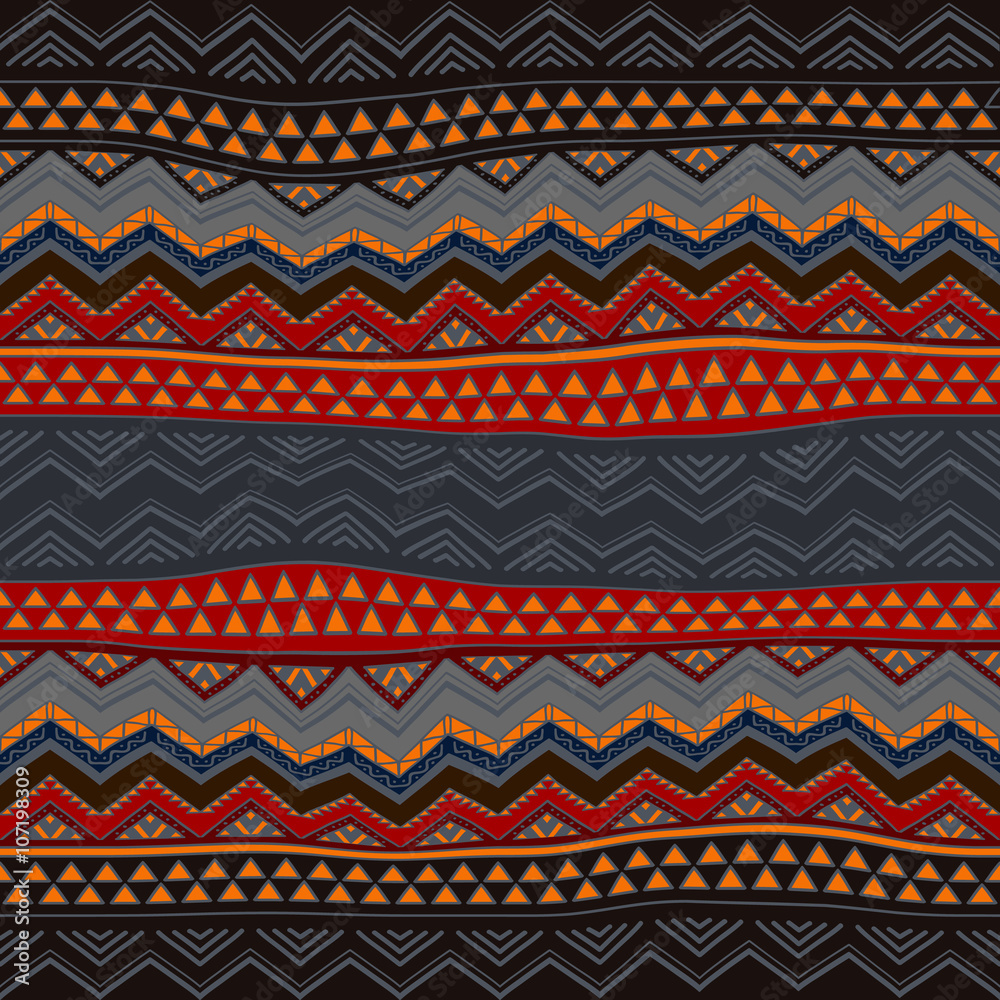 Seamless aztec pattern Stock Vector | Adobe Stock