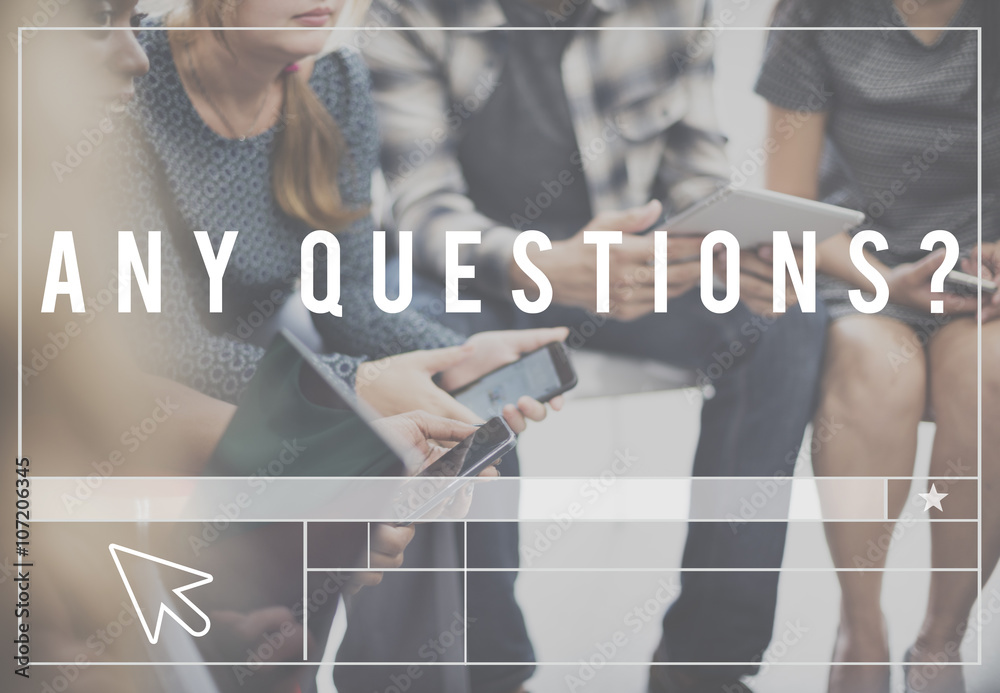 Any Questions Information Ask Inquries Research Concept Stock Photo ...