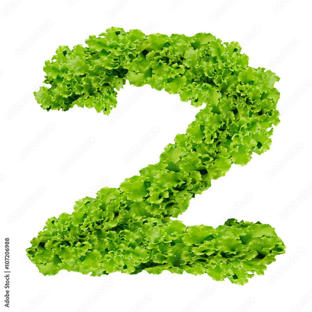 Fotografia do Stock: Alphabet number two | Adobe Stock