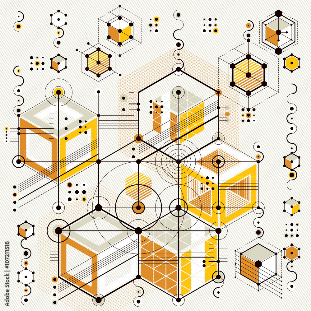 Technical plan, engineering draft. Vector drawing of industrial Stock ...
