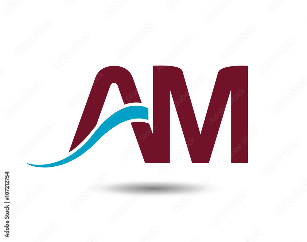 Vetor de Letter a and M logo vector do Stock | Adobe Stock