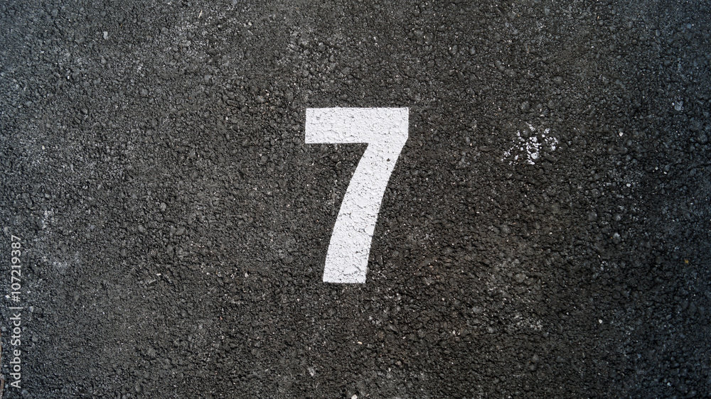 Number seven, 7 Stock Photo | Adobe Stock