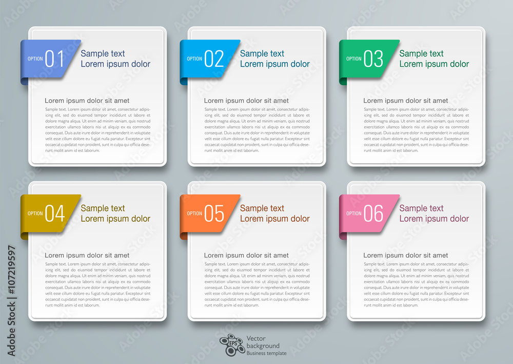 Infographics Web Banner & Label Design Stock Vector | Adobe Stock