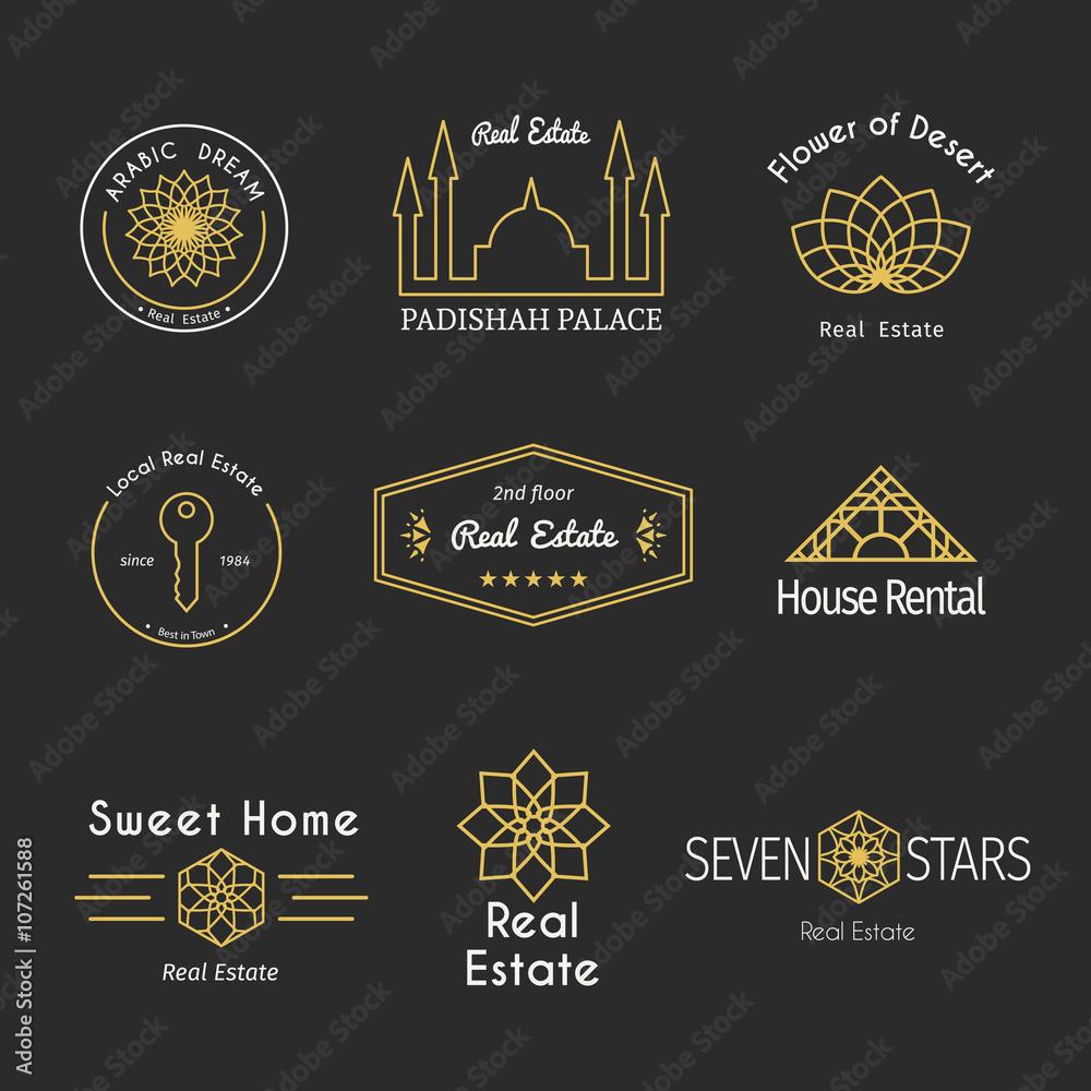 Vector asian logo templates Stock Vector | Adobe Stock