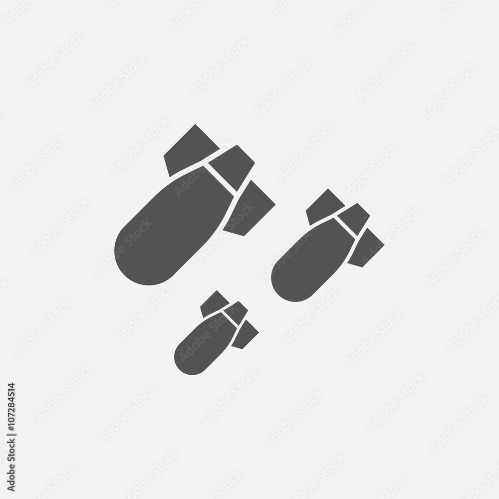 Airstrike icon of vector illustration for web and mobile Stock Vector ...