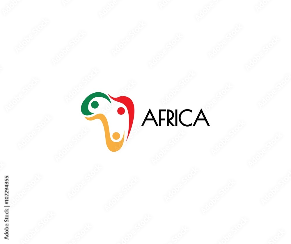 Africa logo Stock Vector | Adobe Stock