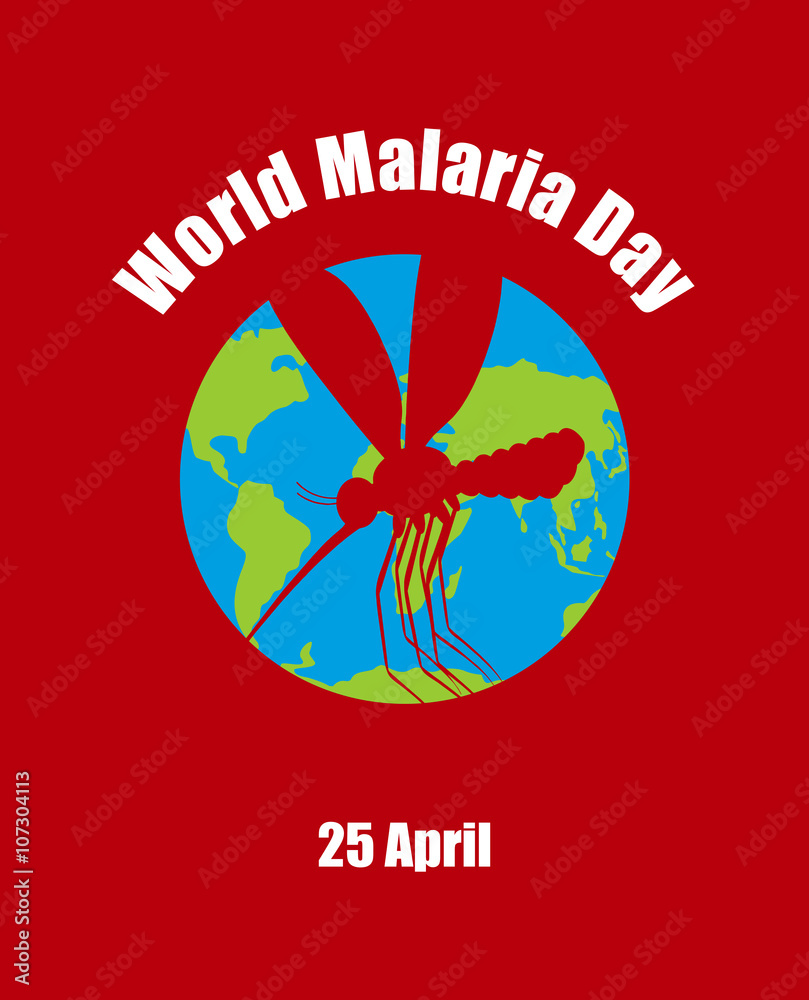 World Malaria Day. Poster for international holiday of April 25. Stock ...