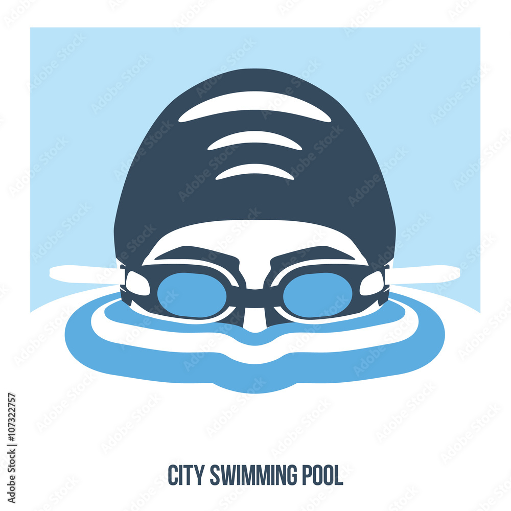 Swimming team logo Stock Vector | Adobe Stock