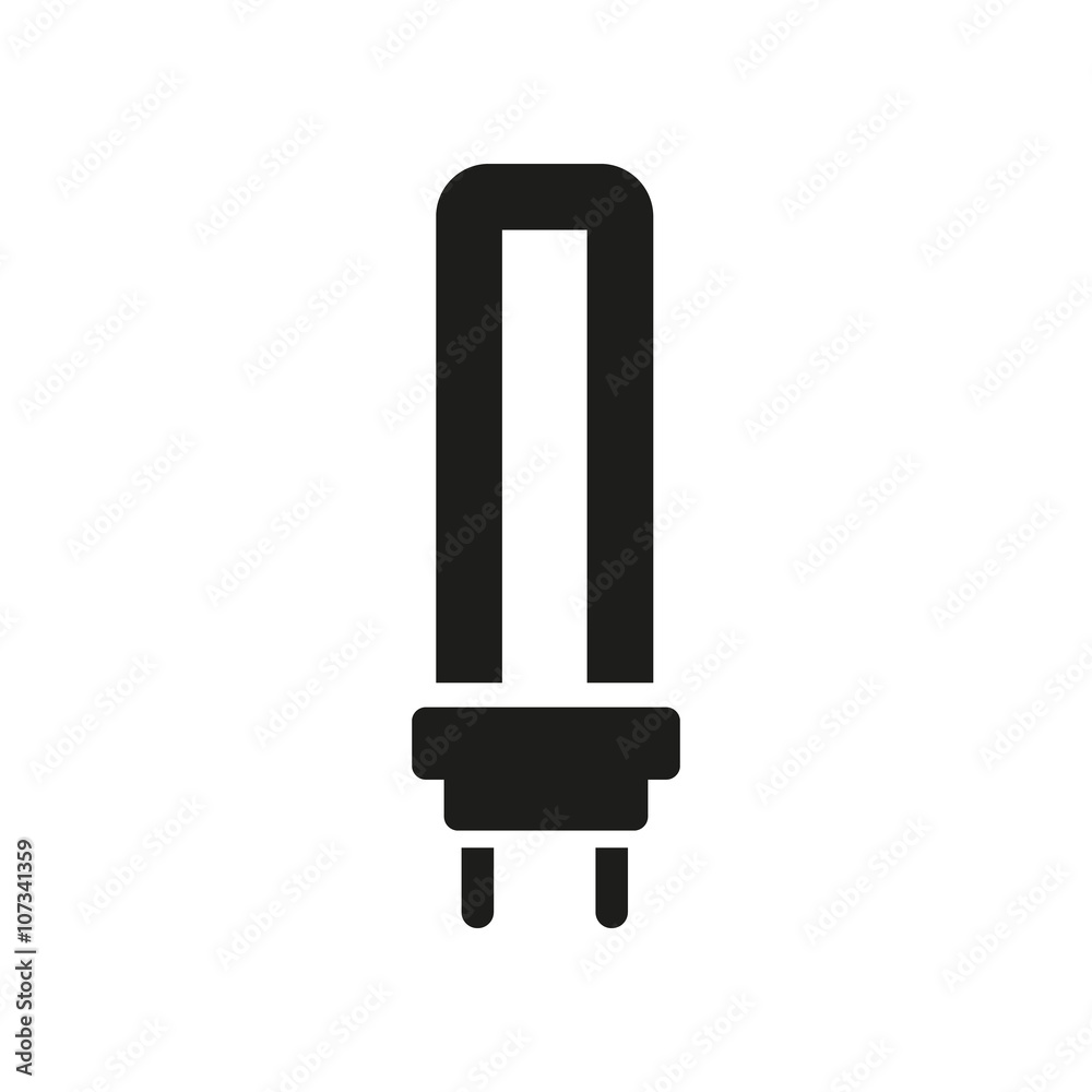 Fluorescent Light Bulb Icon