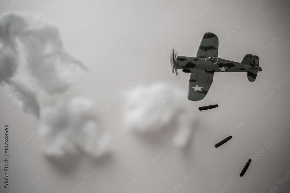 Poster Air Force bombing in the city of the enemy in the world war ...