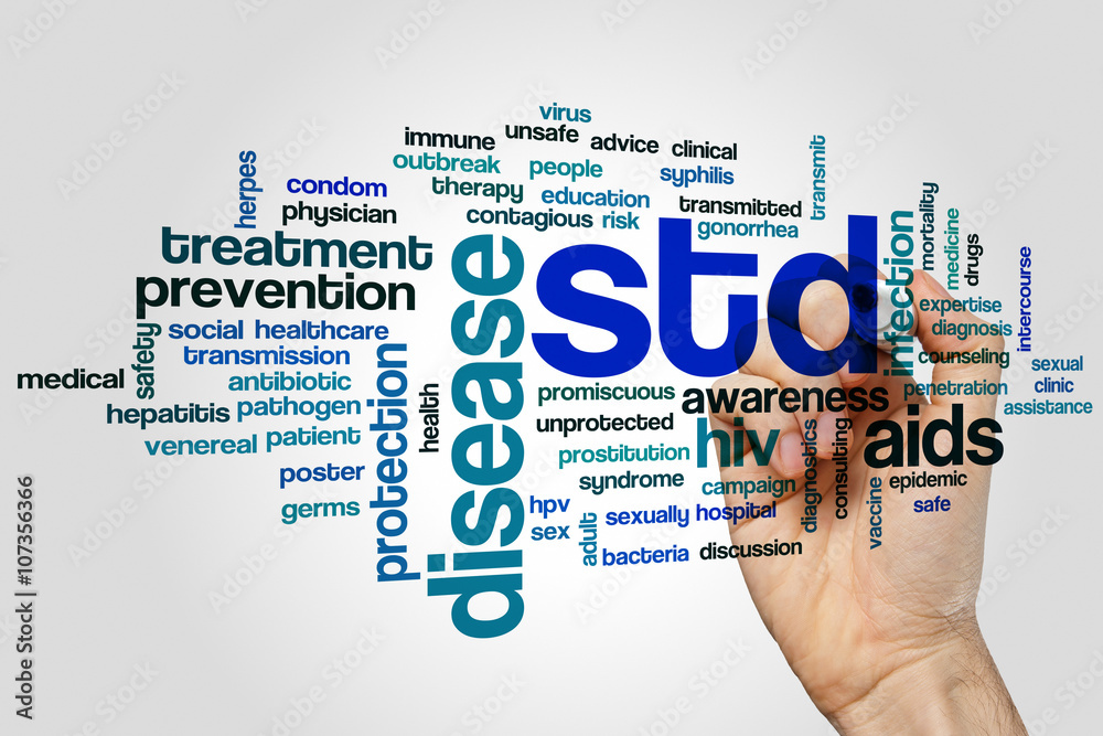 STD word cloud Stock Photo | Adobe Stock