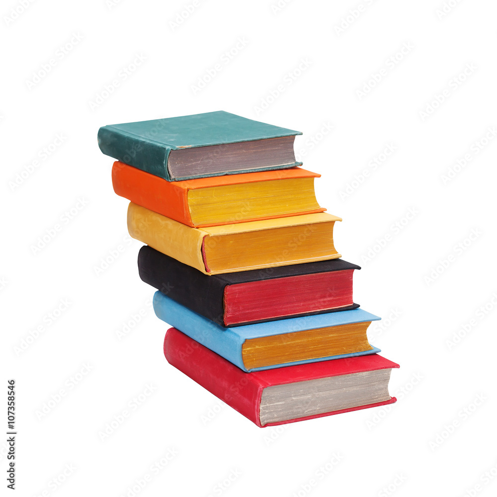 Stairways book ladder with colored pages and covers. Path to wisdom and ...