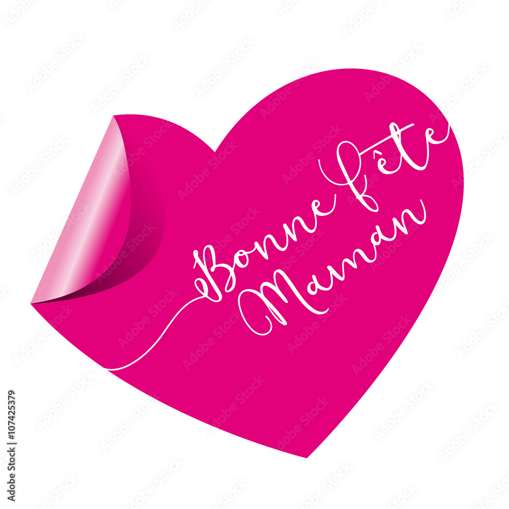 Bonne fête Maman Stock Vector | Adobe Stock