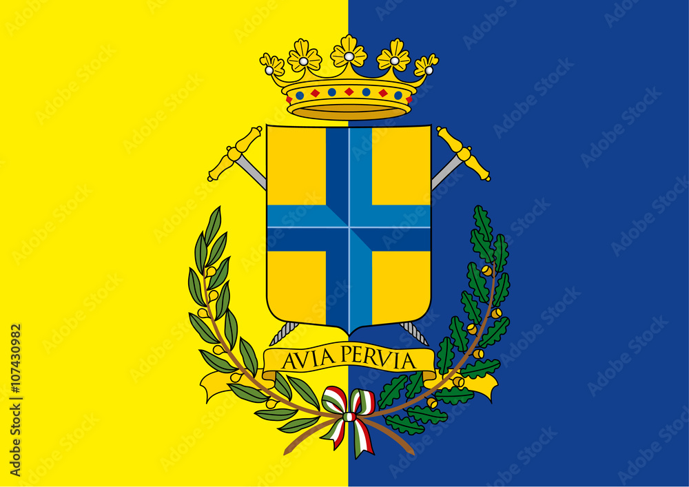 Vettoriale Stock modena city flag and coat of arm, italy | Adobe Stock