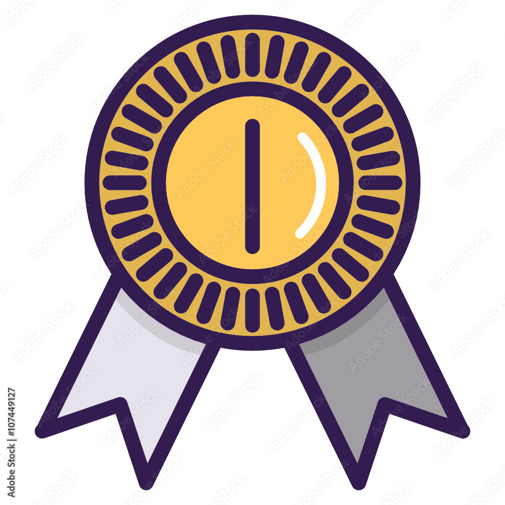gold badge icon Stock Vector | Adobe Stock