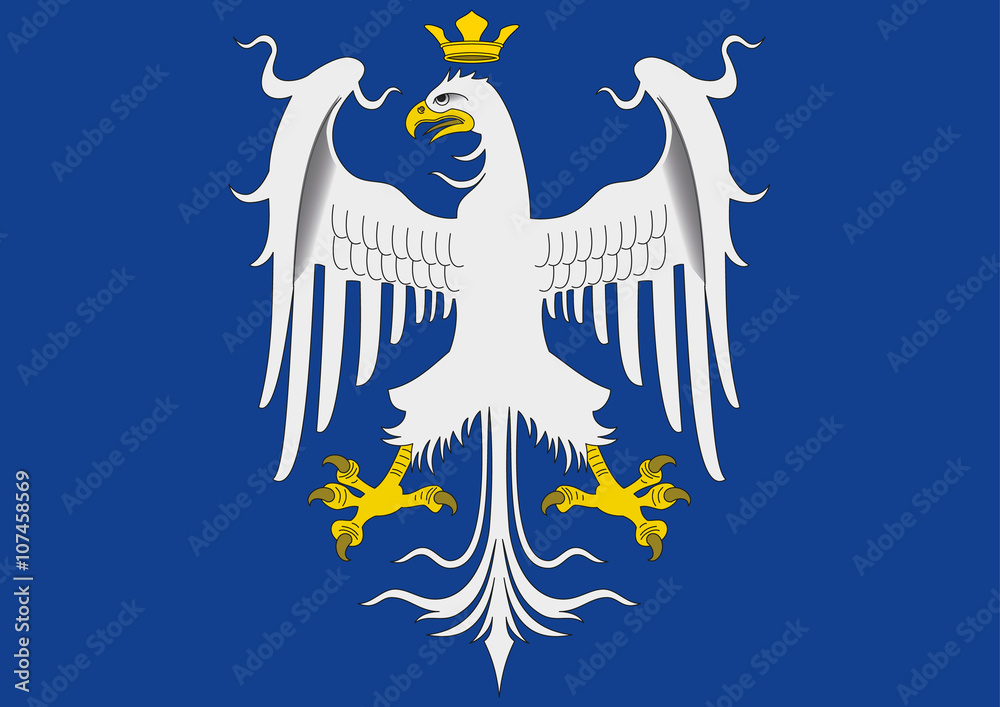 Vettoriale Stock duchy of modena historical flag, italy | Adobe Stock