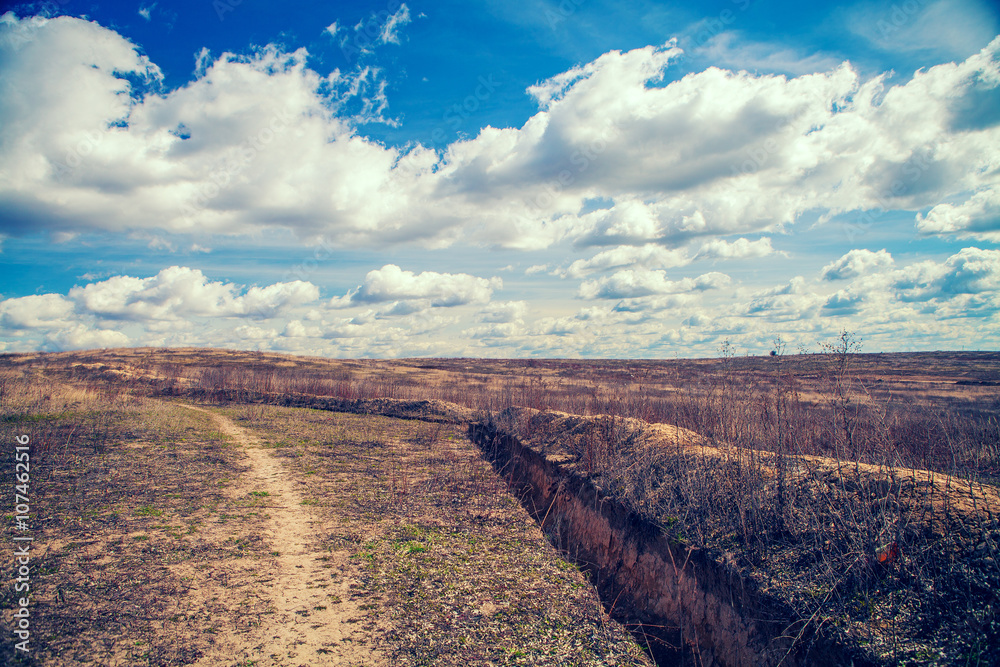 Ukraine is a trench of territory Stock Photo | Adobe Stock