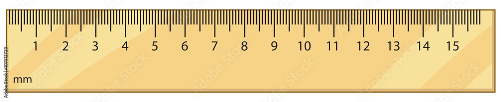 Outline vector ruler Stock Vector | Adobe Stock