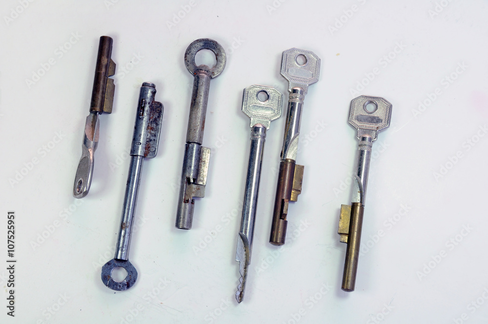 Collection of antique door keyhole blockers. They were put into a ...