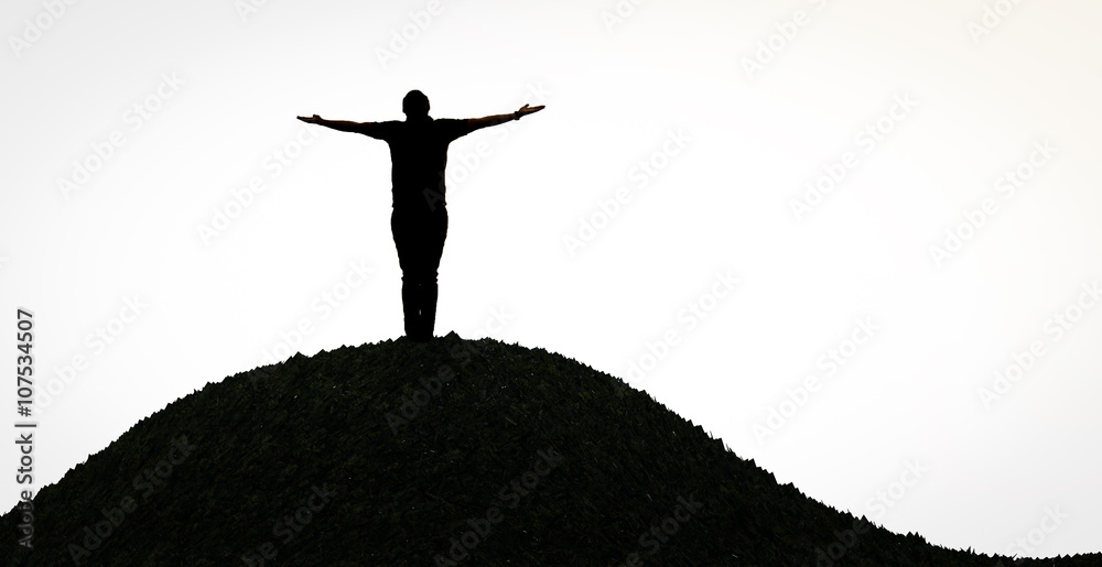 Outstretched Arms Silhouette