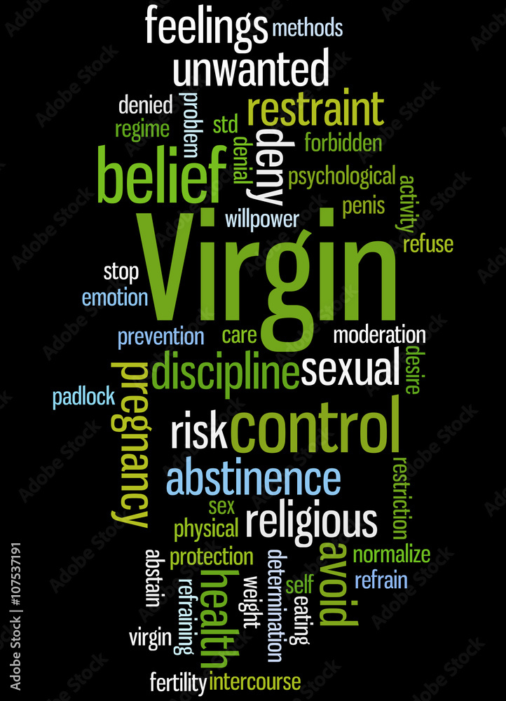 Virgin, word cloud concept 2 Stock Illustration | Adobe Stock