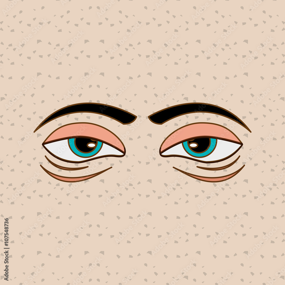 Cartoon face design , vector illustration Stock Vector | Adobe Stock