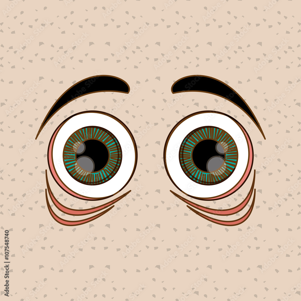 Cartoon face design , vector illustration Stock Vector | Adobe Stock