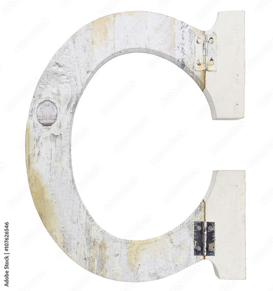 letter c isolated on white background Stock Photo | Adobe Stock