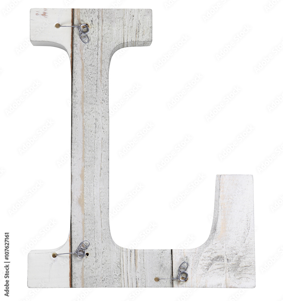 letter l isolated on white background Stock Photo | Adobe Stock