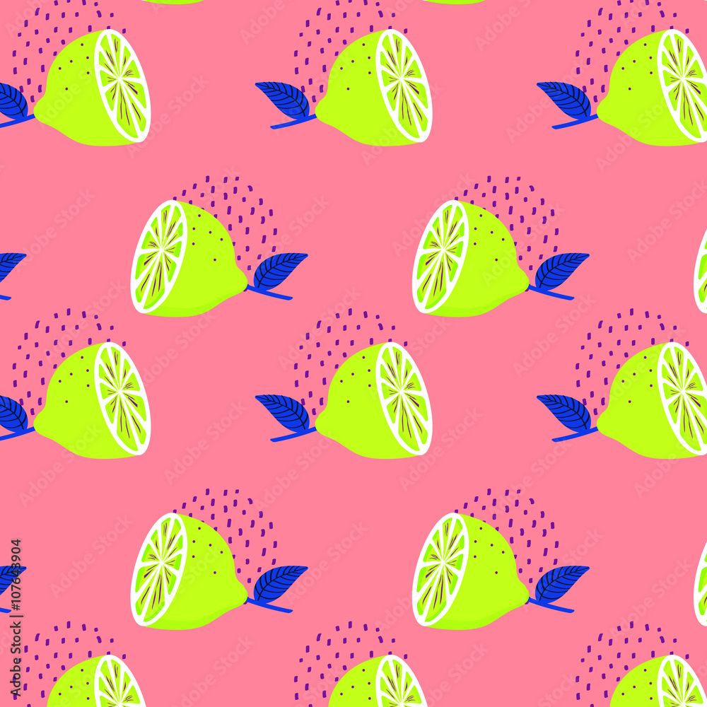 Flashy neon color lemon pattern. Wallpaper design. Summer background ...