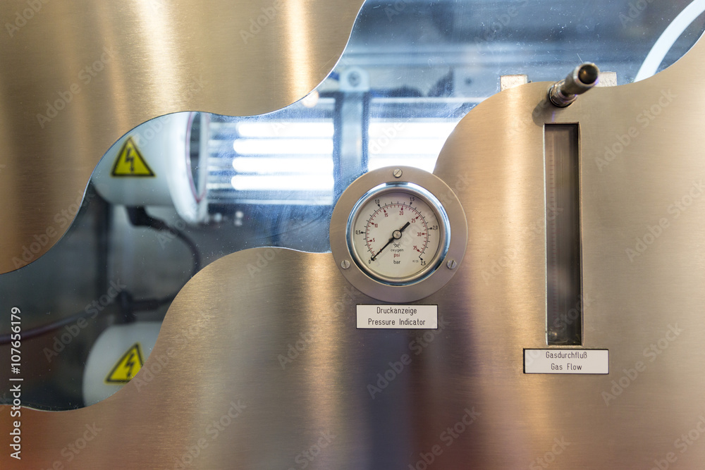 Pressure indicator and Gas flow measuring Stock Photo | Adobe Stock
