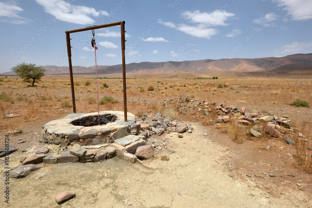 Water well in Sahara Desert, Morocco Stock Photo | Adobe Stock
