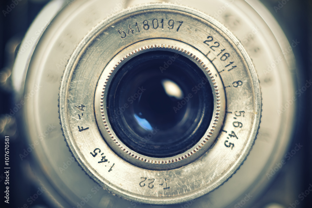 retro camera lens Stock Photo | Adobe Stock