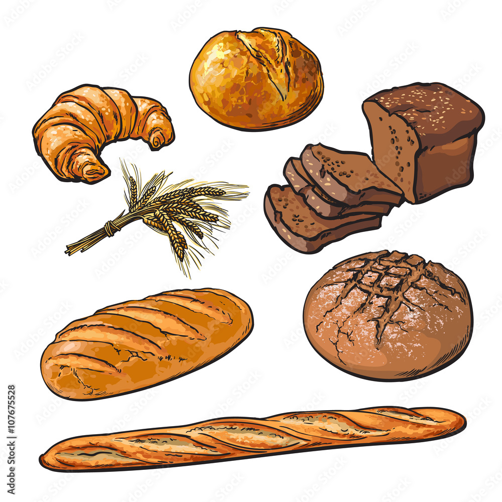French Bread Drawing