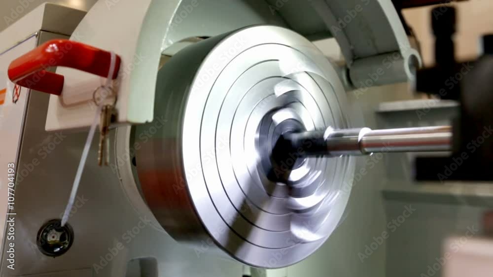 Stockvideo Inside view of a real model of a water turbine. Blades. A ...