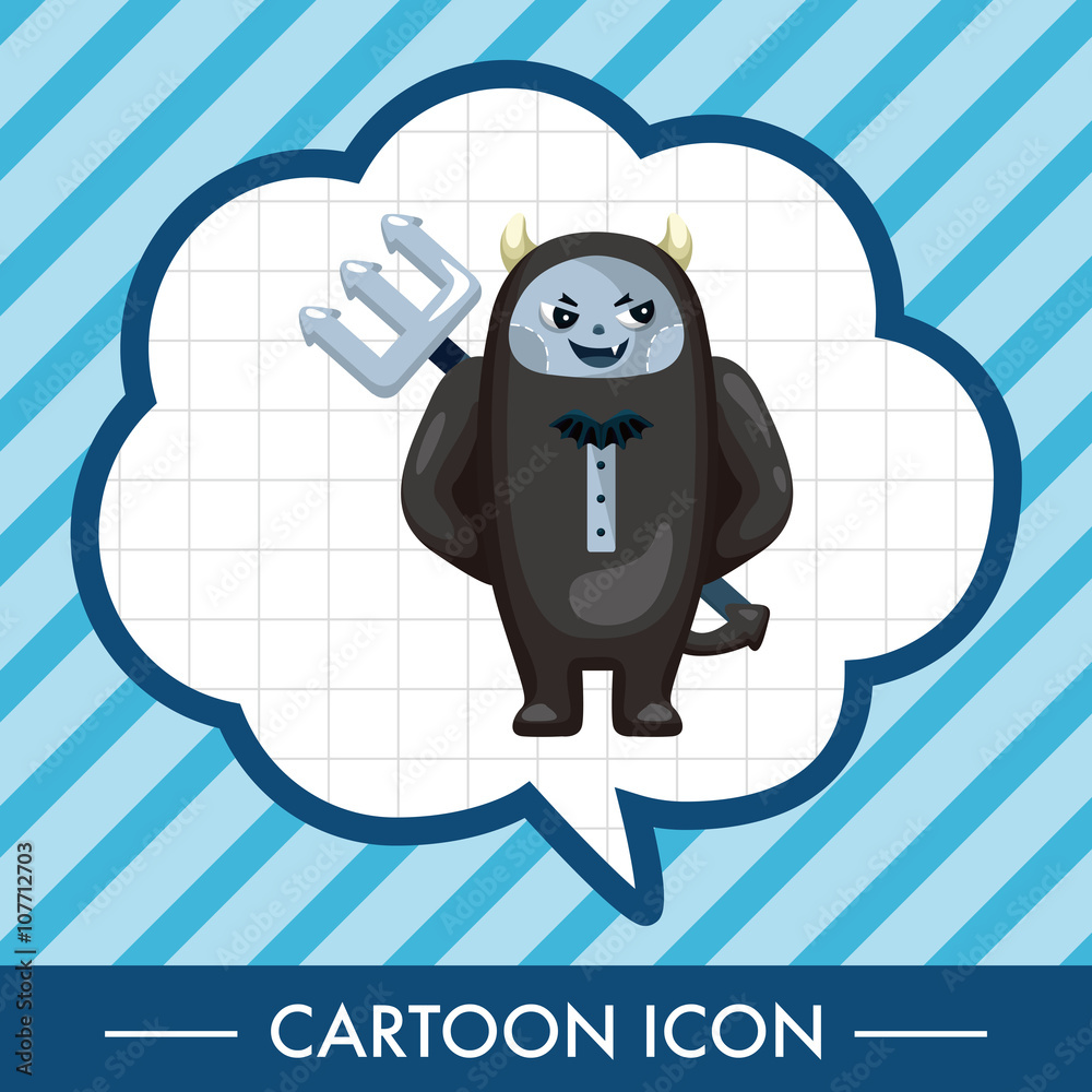 devil theme elements vector de Stock | Adobe Stock