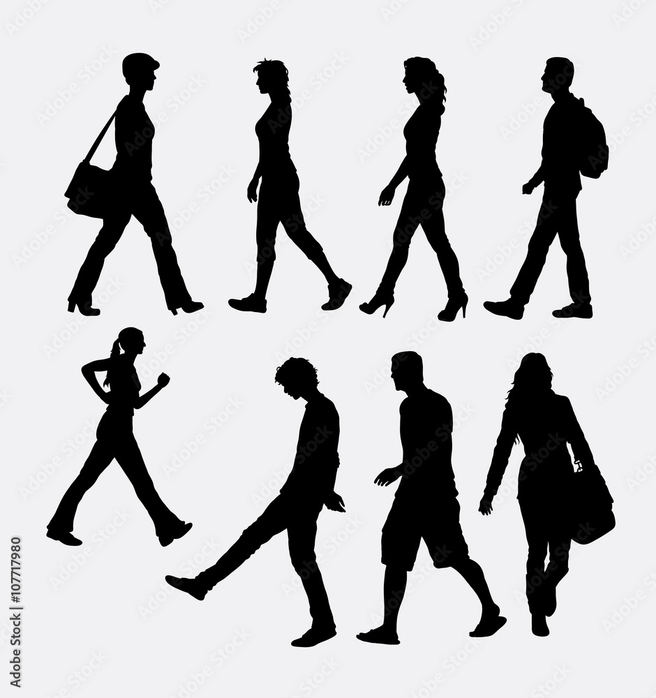 Man Walking Logo