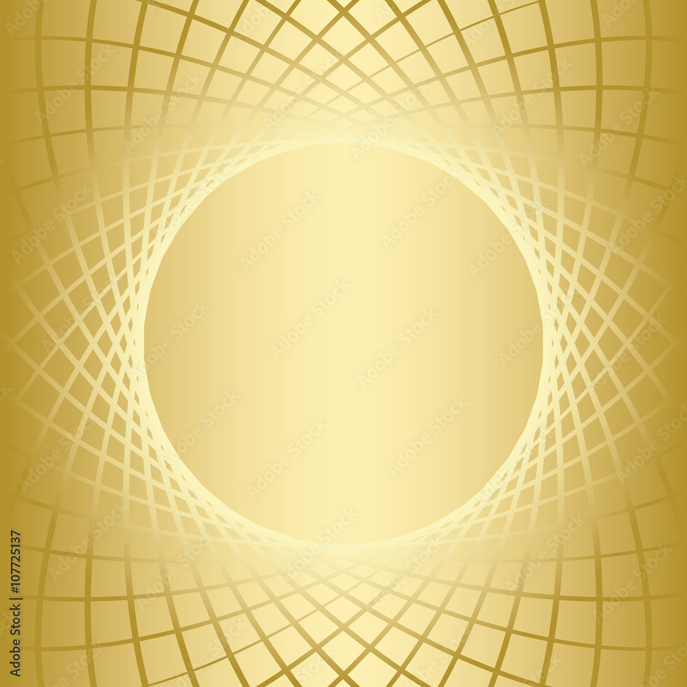 gold vector background with golden round grid Stock Vector | Adobe Stock