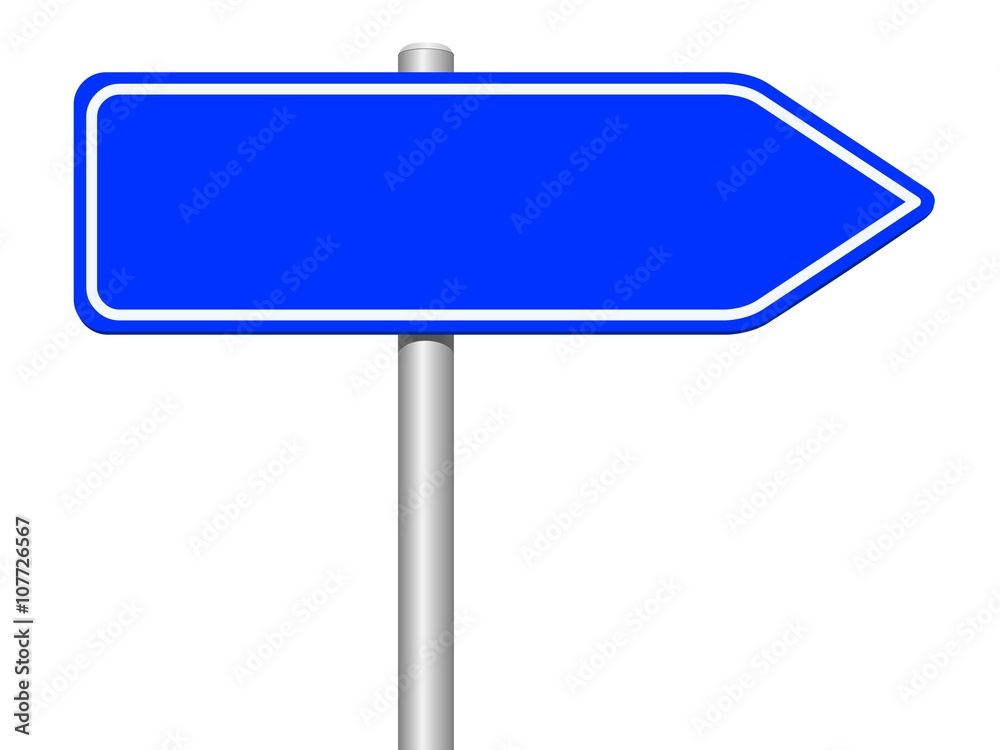 Wegweiser. Blau Stock-Vektorgrafik | Adobe Stock